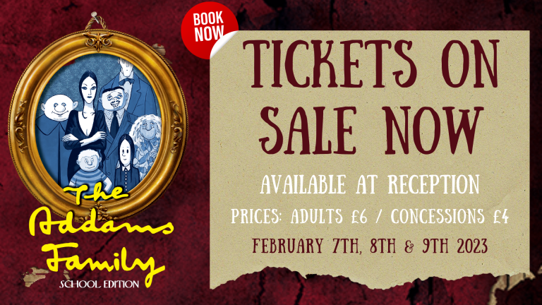 On Sale: Addams Family Tickets – Ebbw Fawr Learning Community